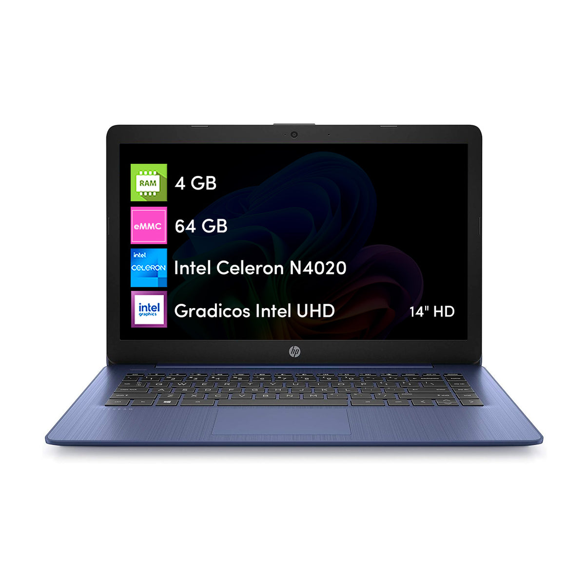 Notebook HP Stream Celeron 4GB 64GB 14' HD– Mr Click Chile