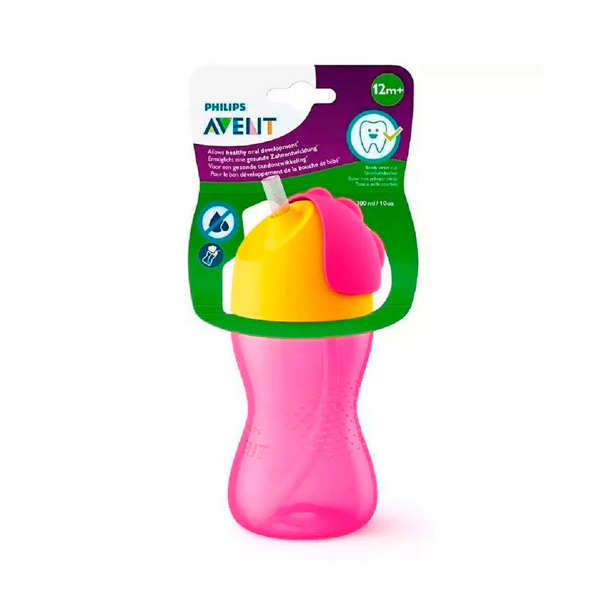 Vaso Con Bombilla Avent SCF798/02 300ml Rosa– Mr Click Chile