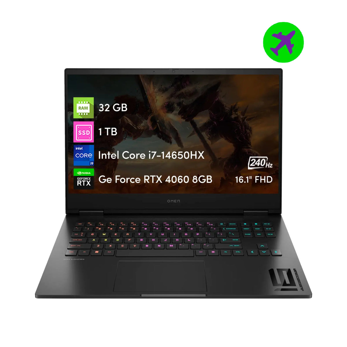 Notebook Gamer HP Omen Core i7 14va 32GB 1TB SSD RTX4060 8GB 16.1 FHD ...