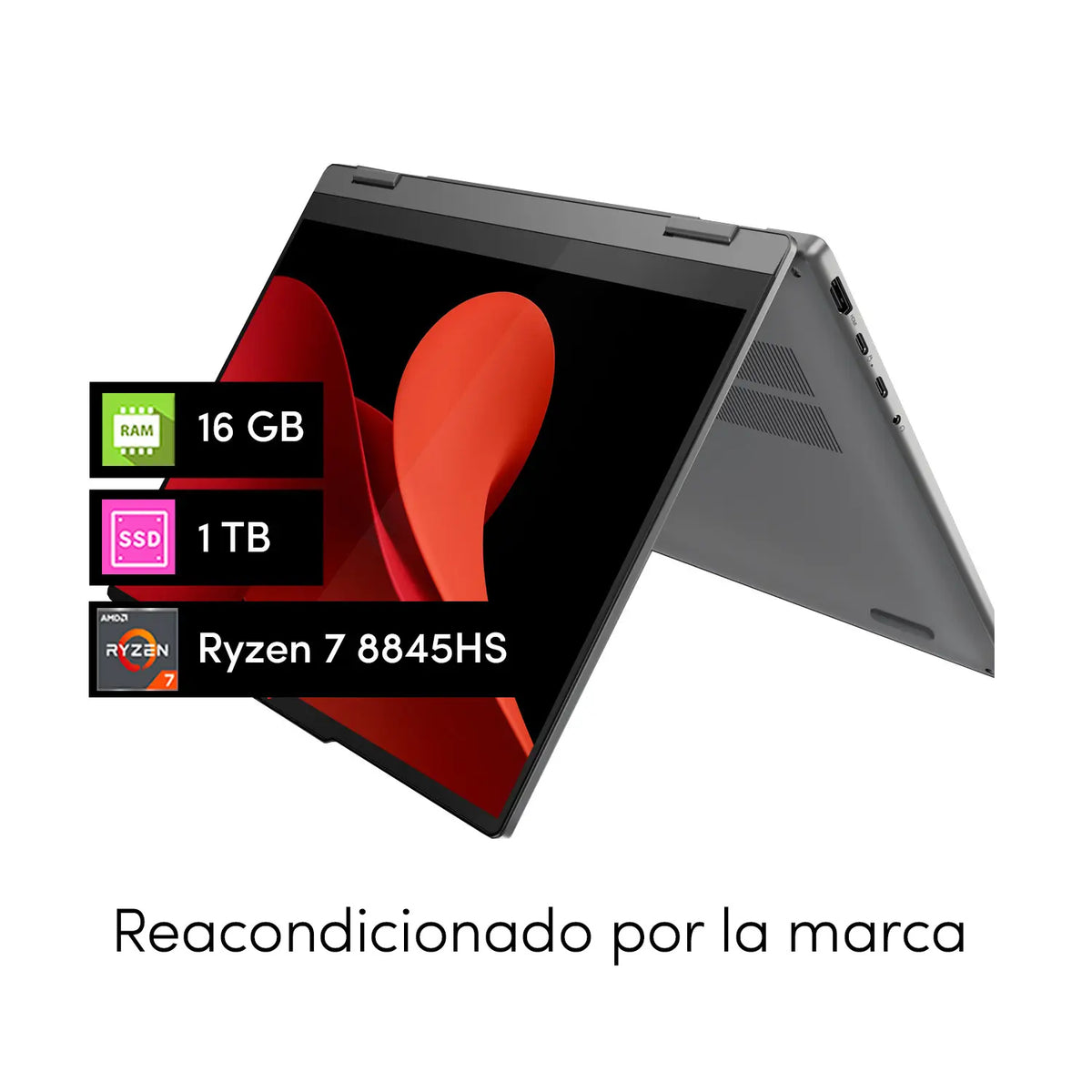Notebook Lenovo Flex 2 en 1 Ryzen 7 16GB 1TB SSD 14 FHD Táctil– Mr ...